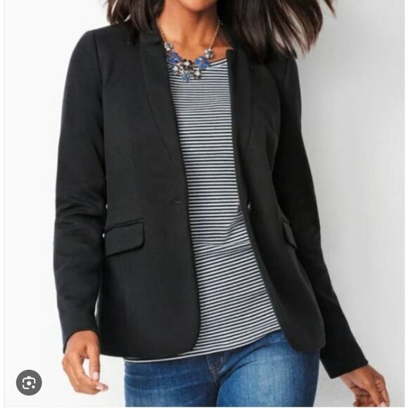 Talbots | Jackets & Coats | Talbots Aberdeen Blazer Ponte Knit Single ...